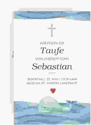 Einladungskarten zur Taufe gestalten – myprintcard