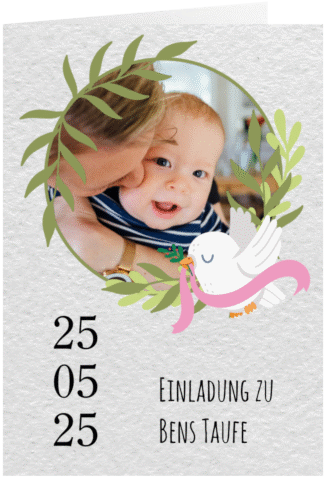 Einladungskarten zur Taufe gestalten – myprintcard