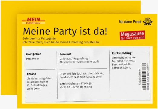 Einladungskarten online selbst erstellen