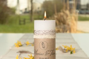 Eine Hochzeitskerze Selber Machen Und Alles Zum Hochzeitsbrauch